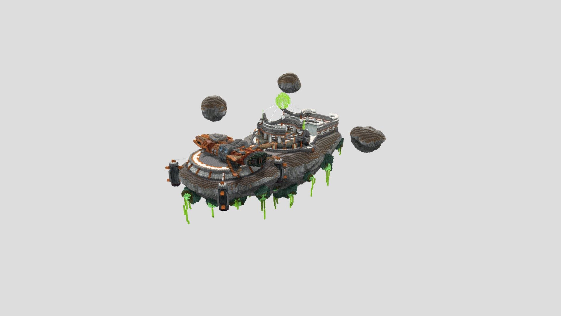 Simple space themed prison spawn - 3D model by 3asel [3efbb2b] - Sketchfab