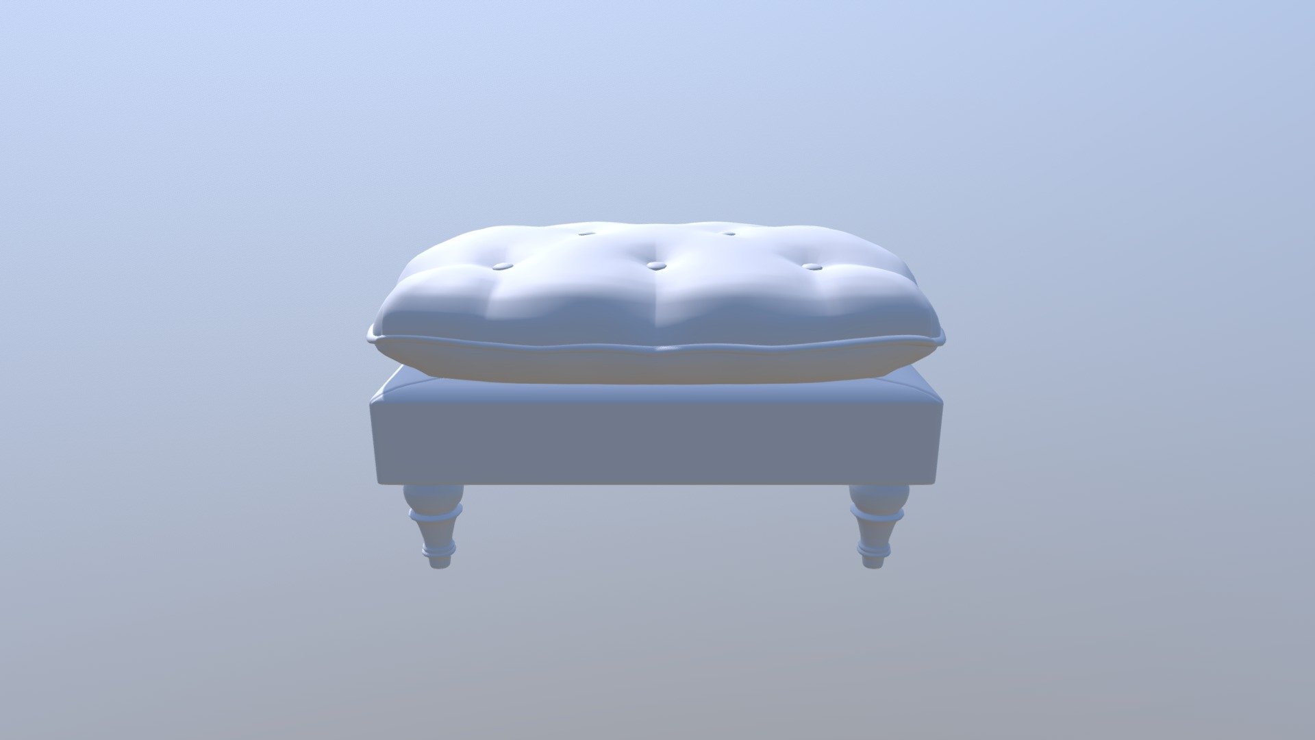 Footstool Model - 3D model by Trevor Garcia (@trevorg) [3efcb73 ...