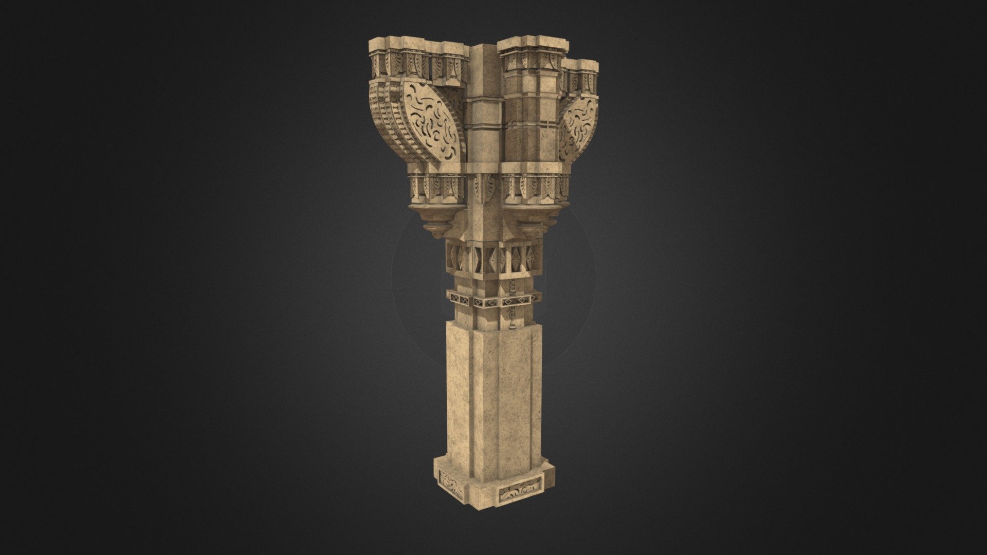 Indian Pillars - 3D model by Shreyas (@atarangtar) [3efd196] - Sketchfab