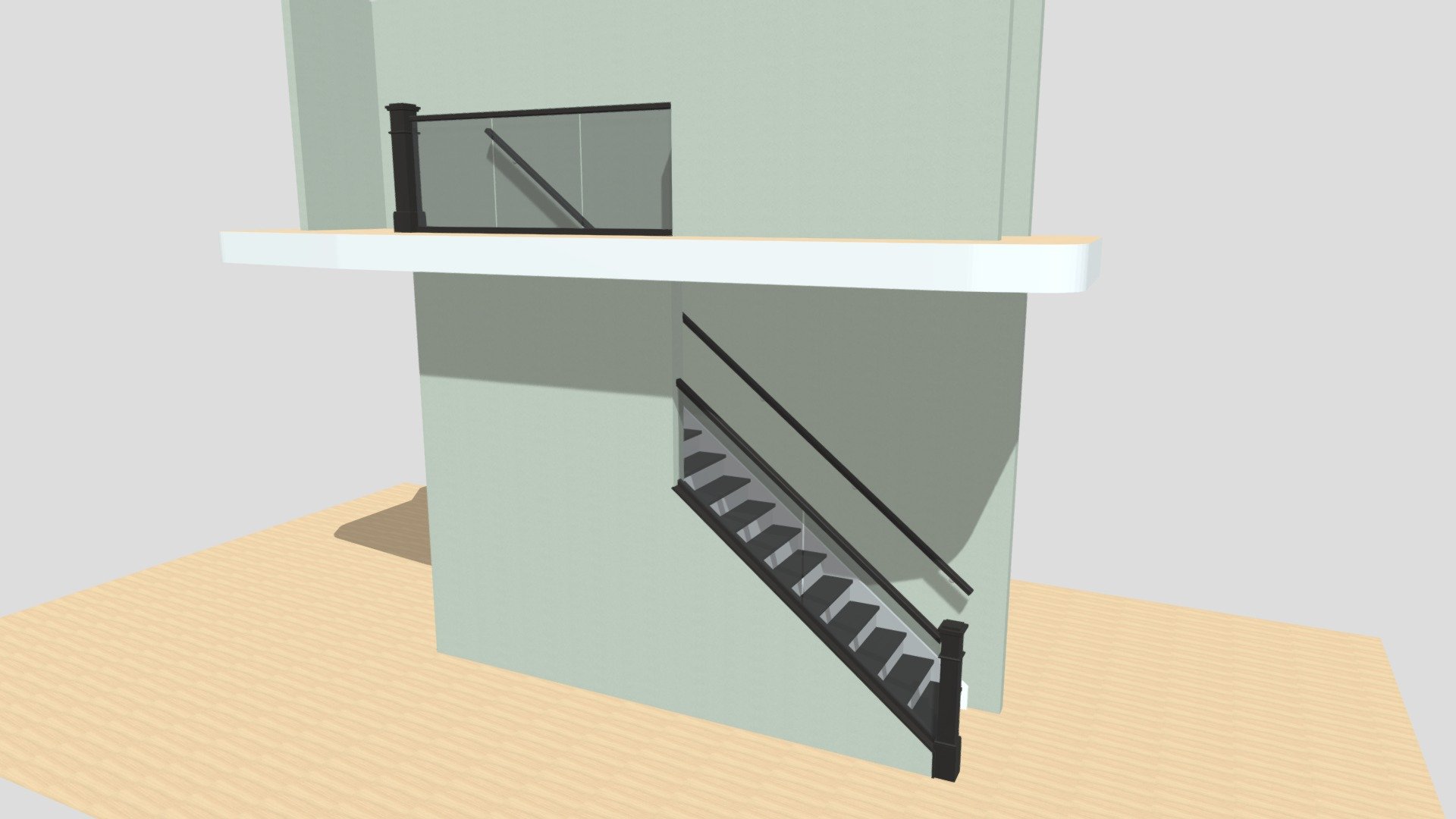 A La Mode - Glass Railing - Download Free 3D model by Woodland Horizon ...