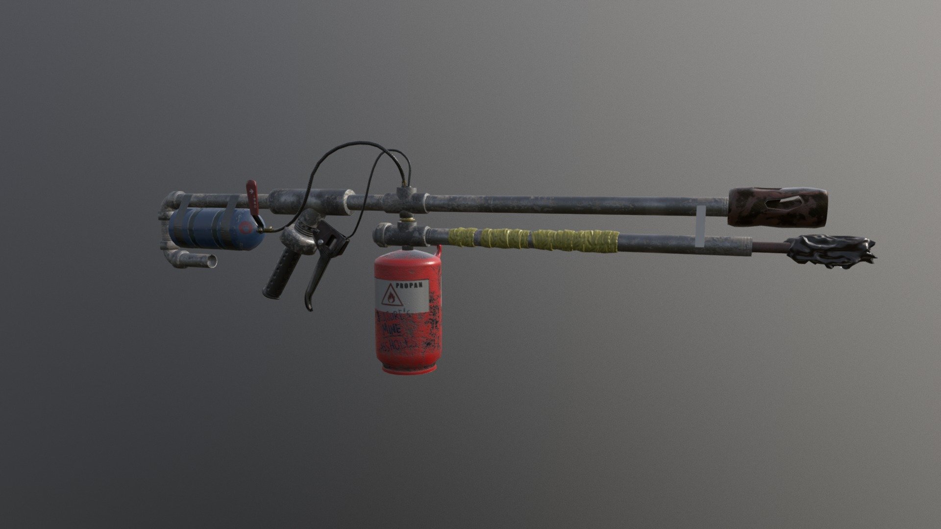 Flamethrower - 3D model by MarshmallowLIKE [3f06353] - Sketchfab