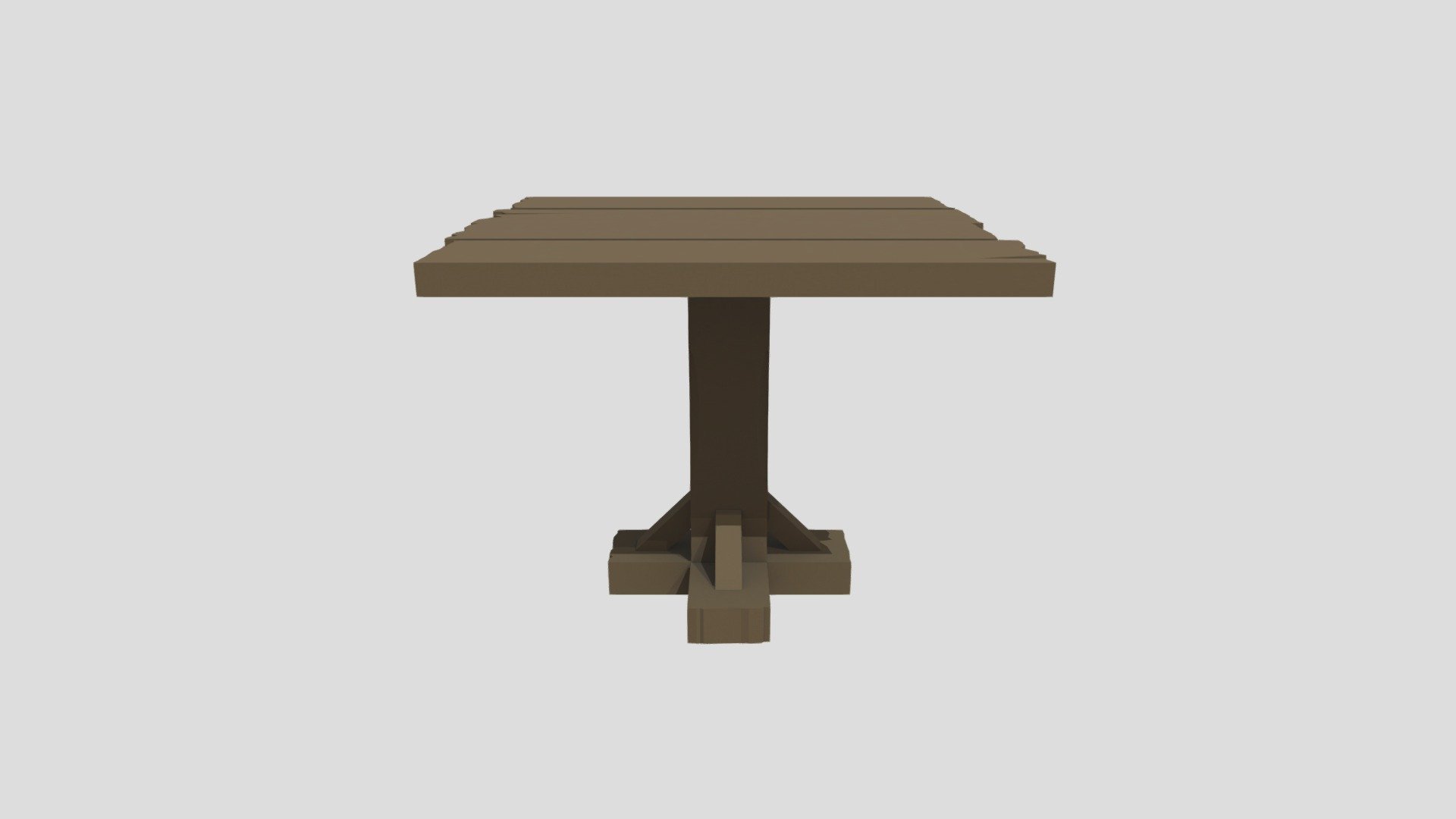 Fantasy Wooden Table - Download Free 3D model by EdgyLikeACircle ...