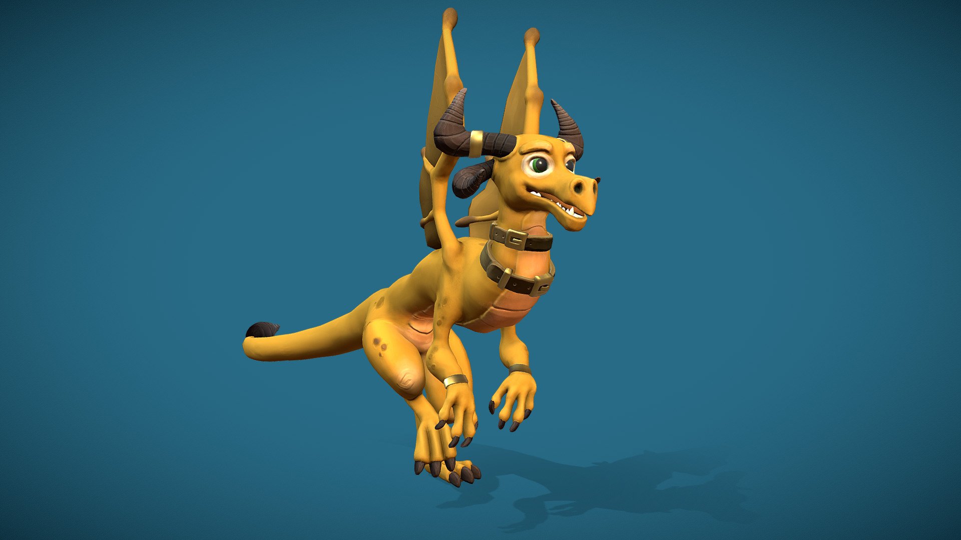Dragon running - 3D model by lottakar [3f0c801] - Sketchfab