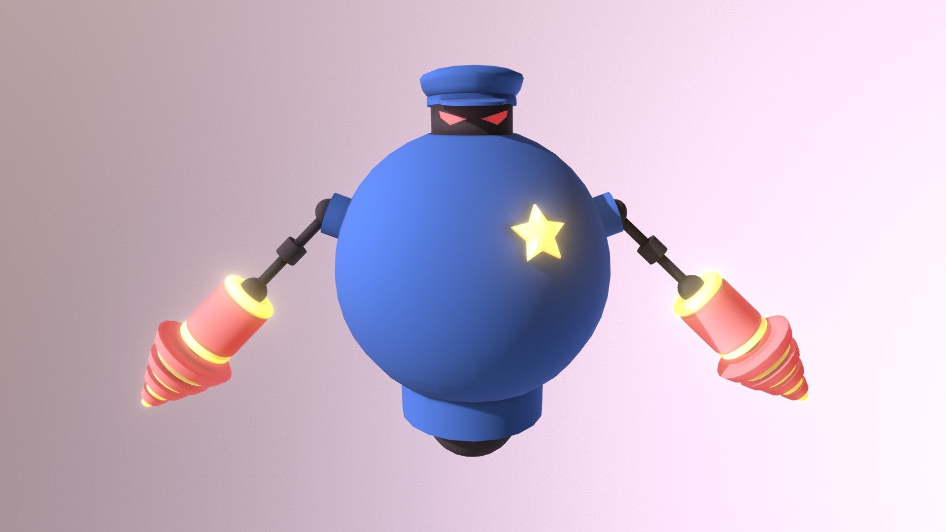 Police Bot Idle - 3D model by Sara Wong (@whatswongwithme) [3f0d667 ...