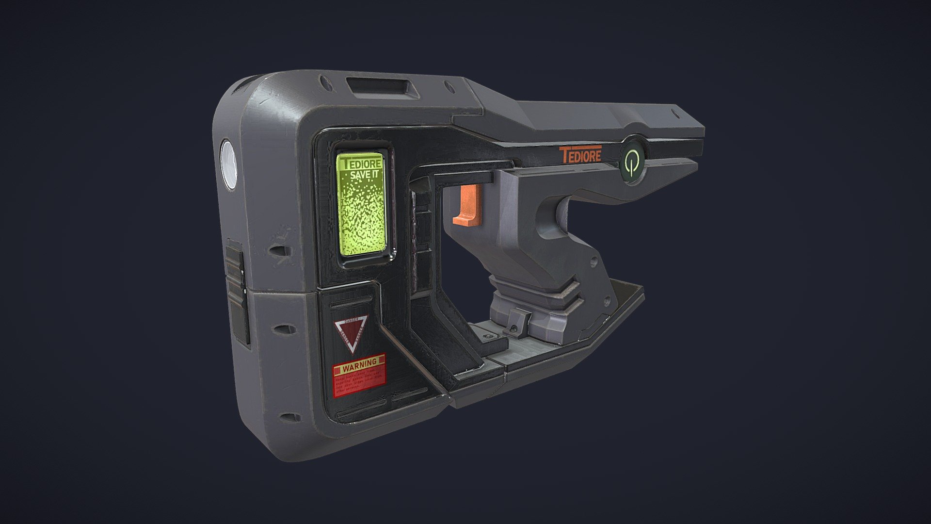Tediore Pistol T-Gun (Concept by Kevin Duc) - 3D model by Laura Pirelli ...