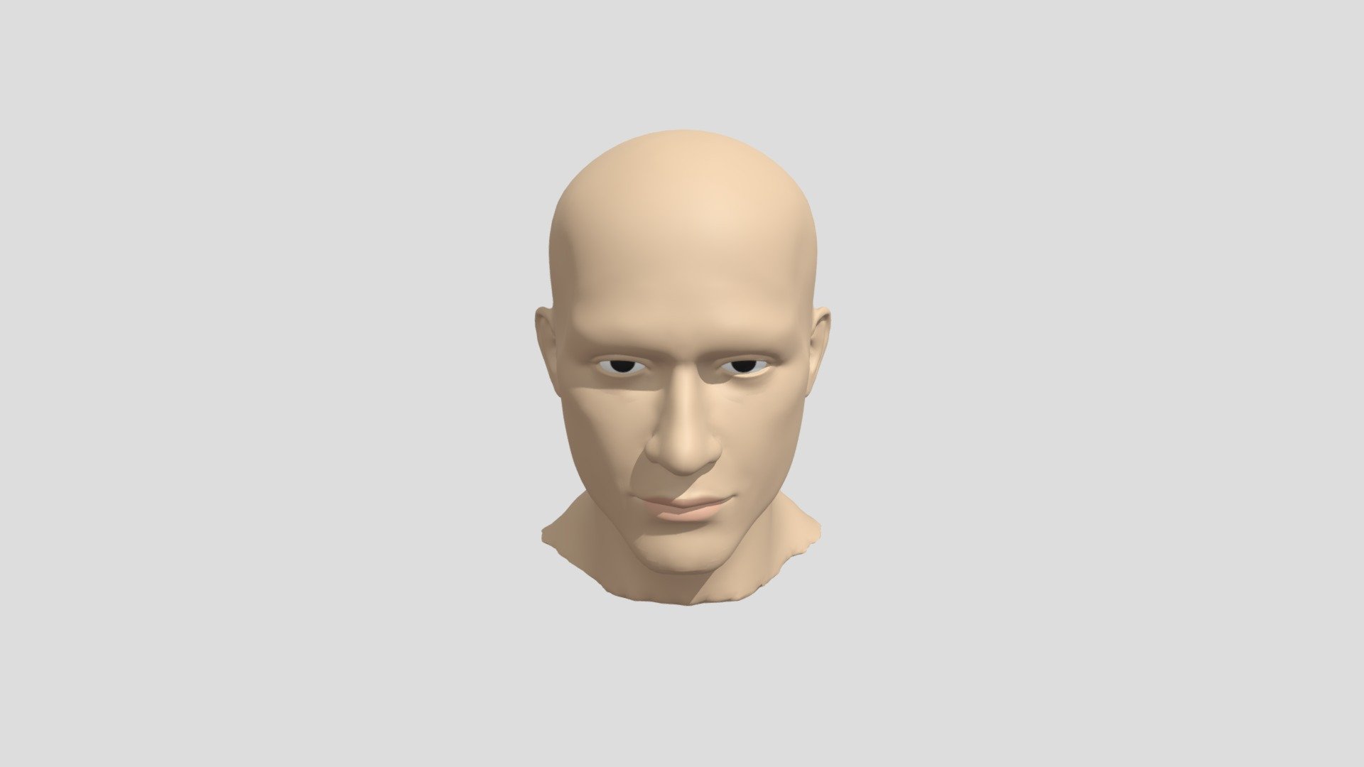 Base model of man's face - 3D model by remmh [3f10552] - Sketchfab
