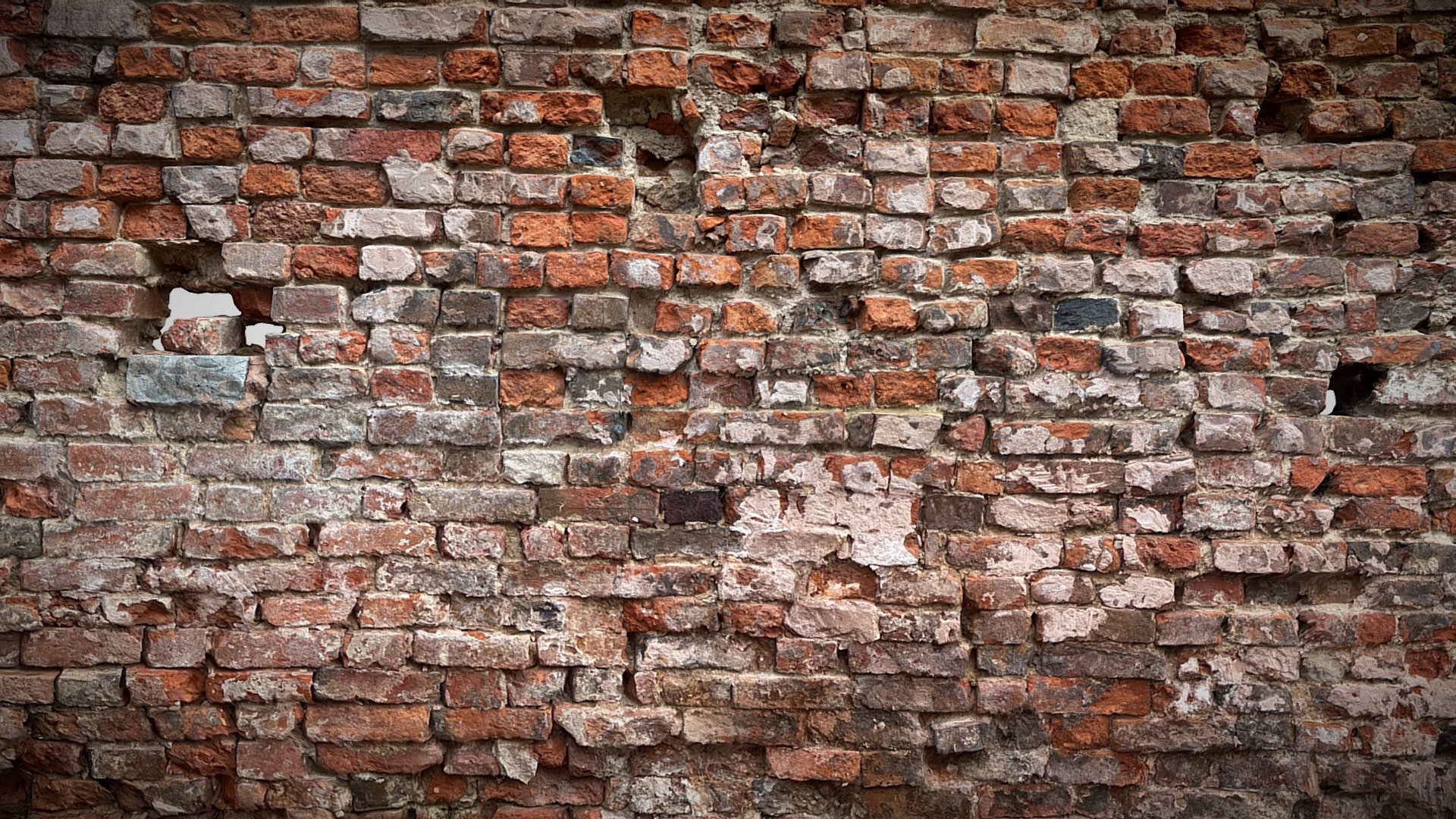 Brick Wall photogrammmetry - Buy Royalty Free 3D model by Alex Tench ...