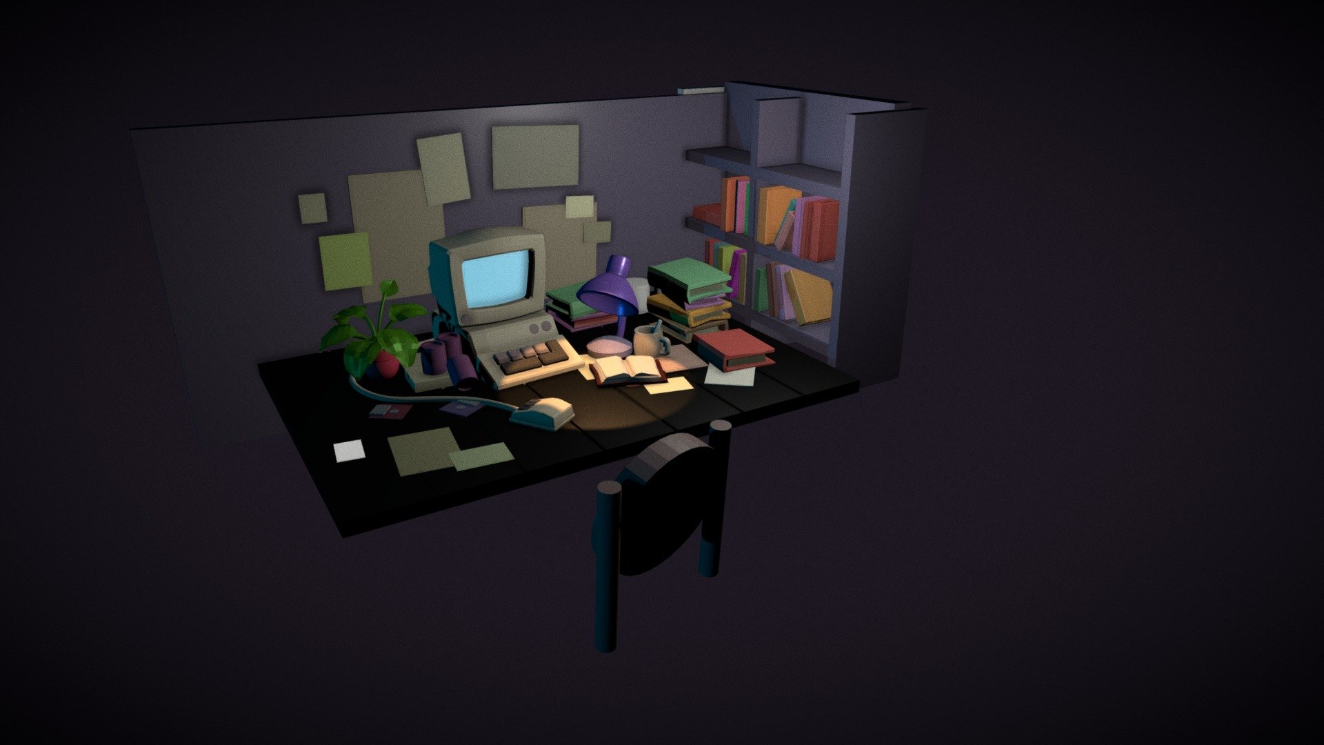 Old computer v2 - 3D model by maxak8 [3f1a26e] - Sketchfab