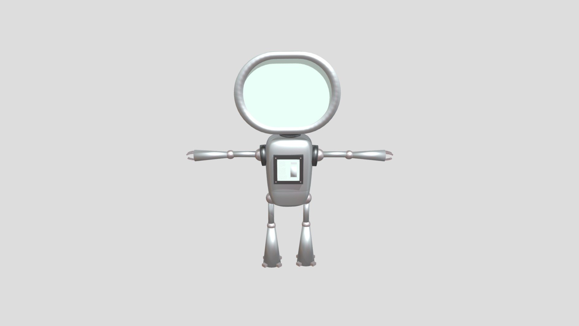 Cute Little Robot Friend - Download Free 3D model by 1drous ...