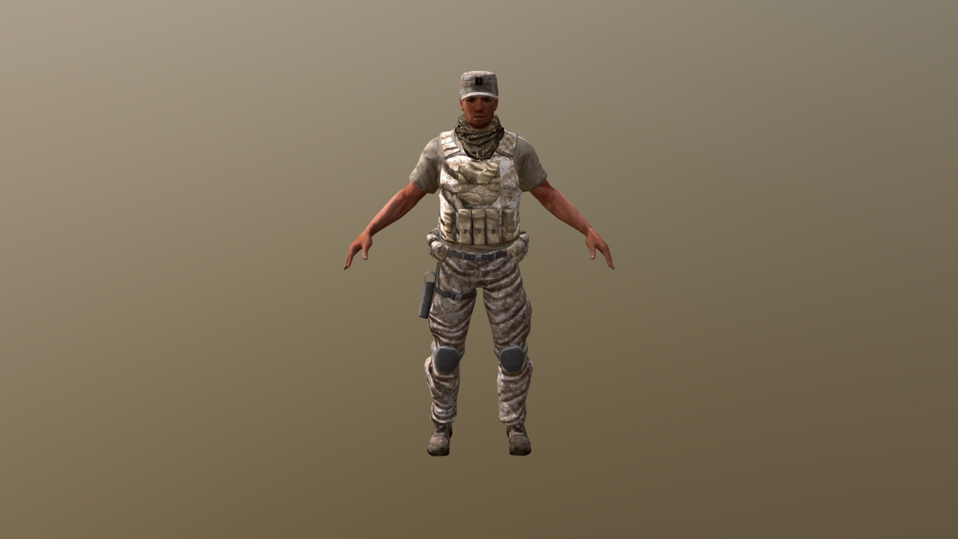Army Guy A - 3D model by MrVr [3f1ec7f] - Sketchfab