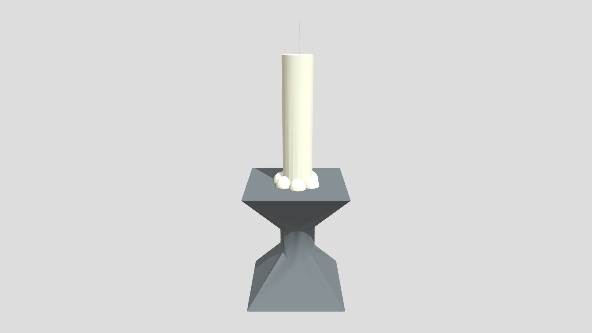 Candle - Download Free 3D model by WyattMcKay [3f1f51c] - Sketchfab