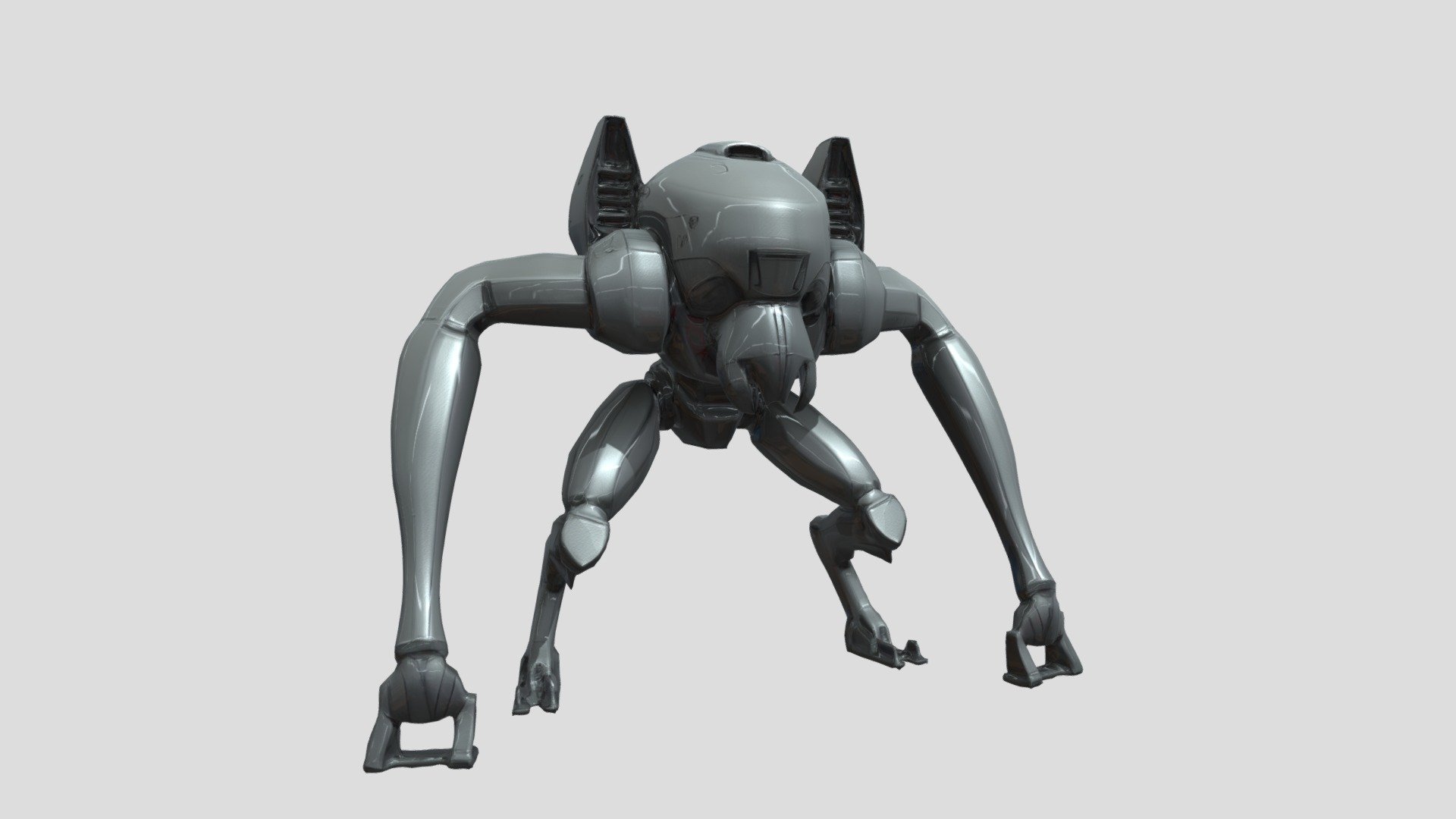 futuristic humanoid robot - Download Free 3D model by ISAACLAB ...