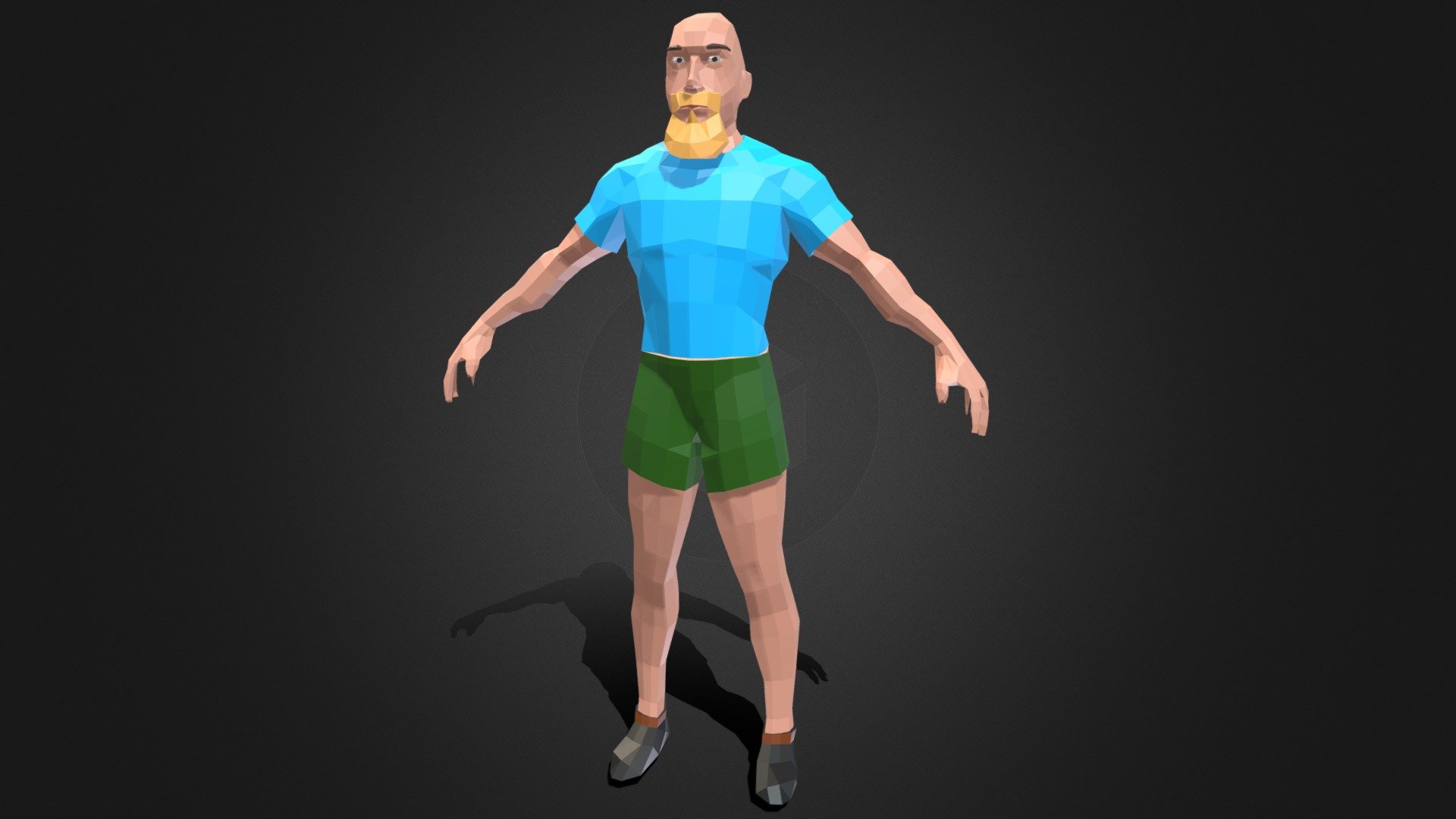 Low Poly Man - Rigged - Buy Royalty Free 3D model by MHKstudio [3f2327f ...