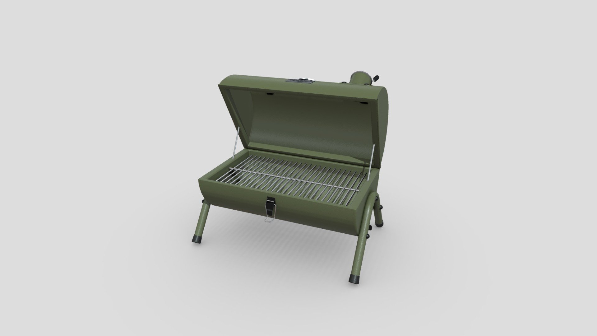 Kitchen Portable Camping Mini BBQ - Buy Royalty Free 3D model by ...