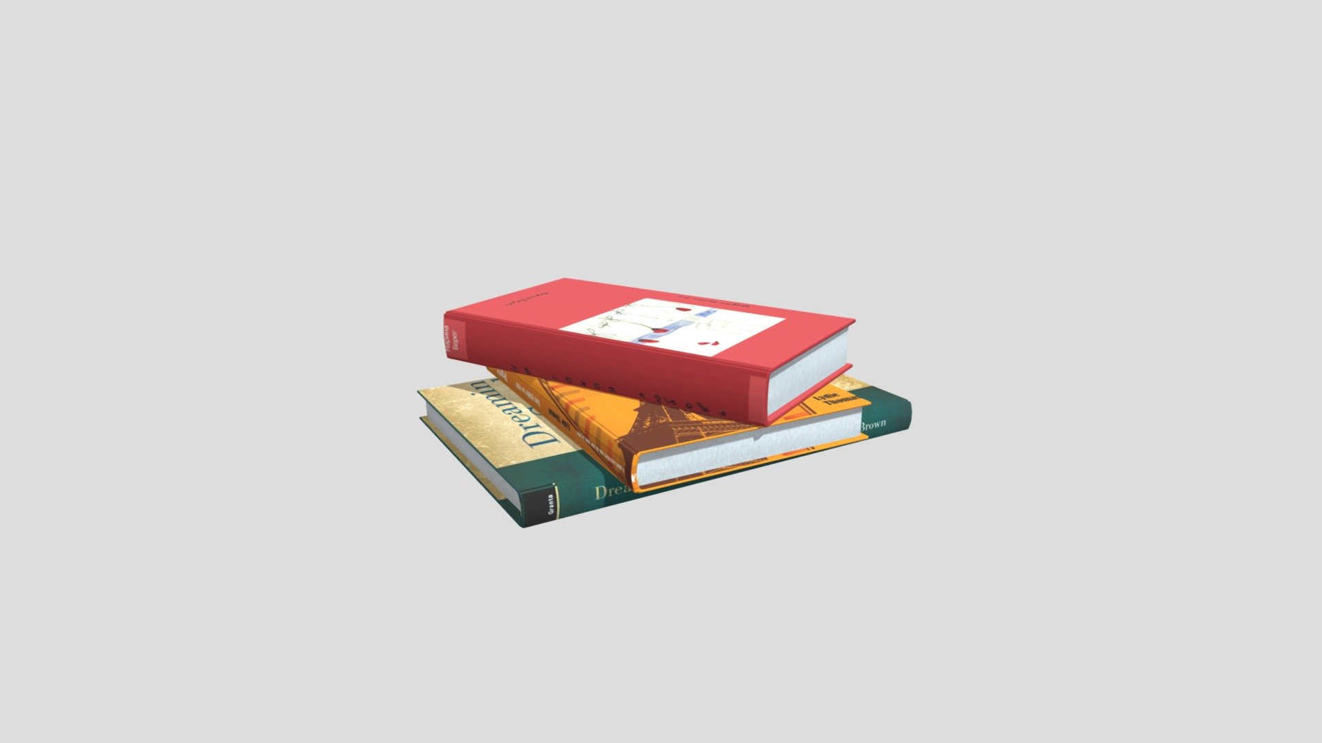 Books - Buy Royalty Free 3D model by ireneusben [3f273b4] - Sketchfab Store