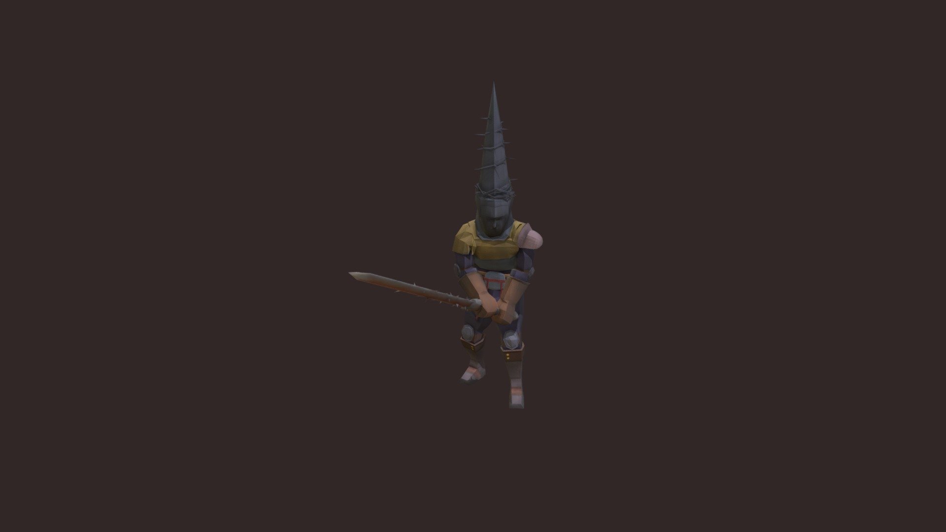 Low Poly Penitent One Blasphemous - Download Free 3D model by ...
