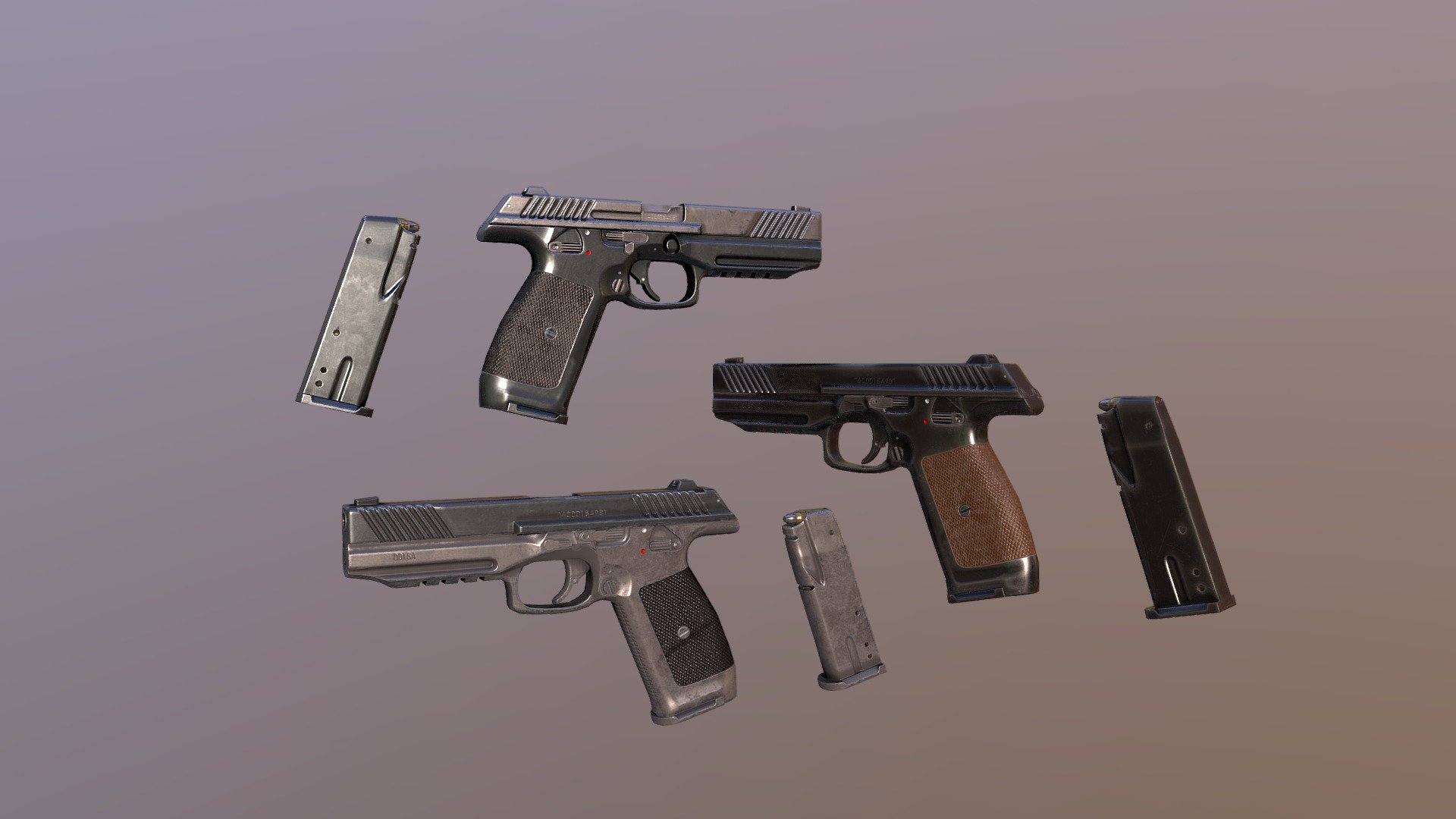 Pistol_3 - 3D model by epaneshnikov85 [3f2a5a6] - Sketchfab