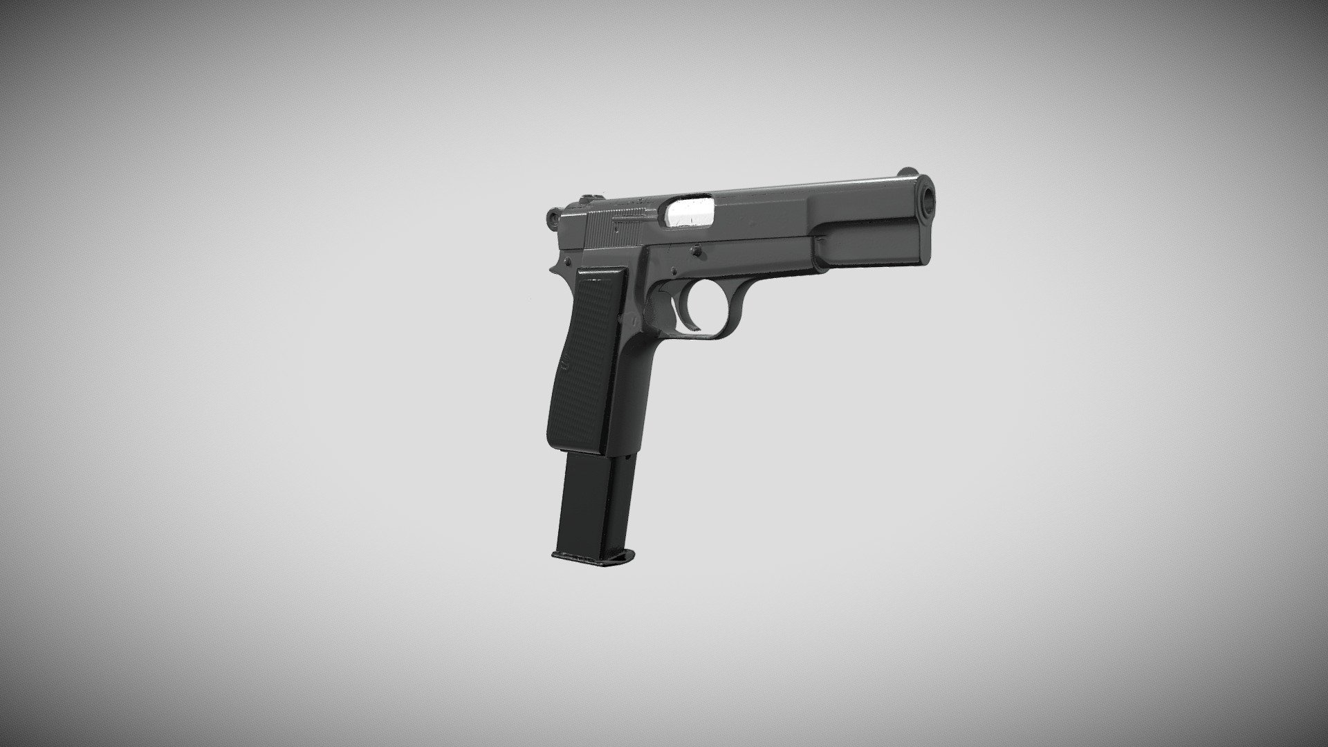 FN Hi-Power Browning (SAS) - 3D model by Combined Military Services ...