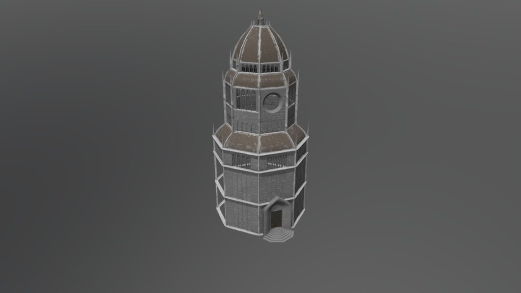 Cathedral Tower - 3D model by iosefminkov [3f2cb2b] - Sketchfab