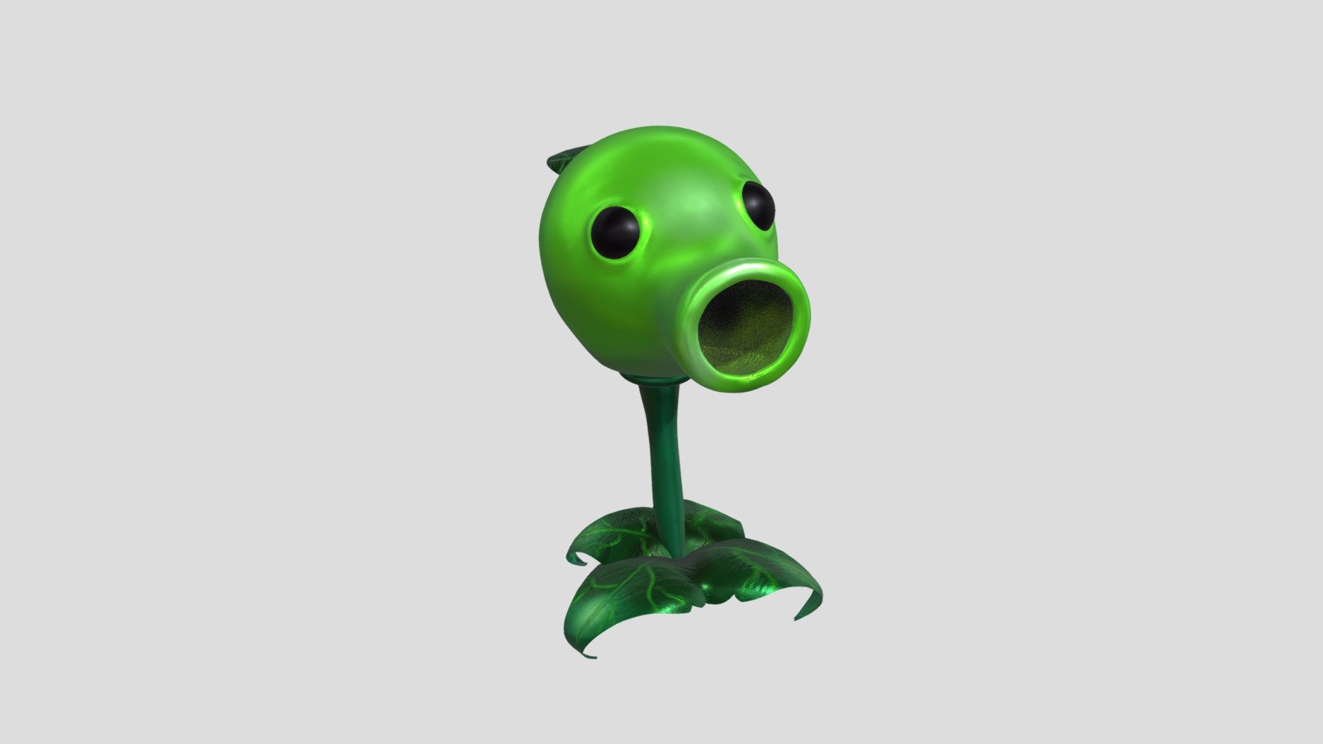 Peashooter OBJ - 3D model by vanderdeAndrade [3f2df50] - Sketchfab