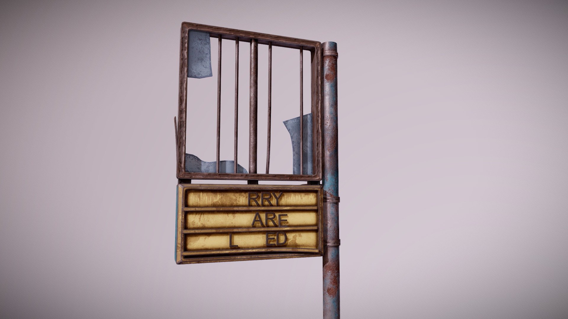 PAS - Post Apocalyptic Abandoned Sign 25 - Buy Royalty Free 3D model by ...