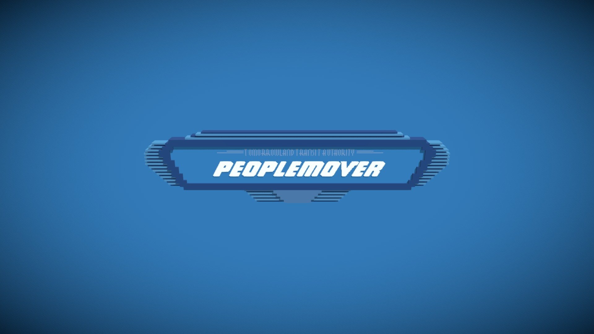 Disney Tomorrowland Peoplemover Ride Sign - 3D model by Electro3d ...