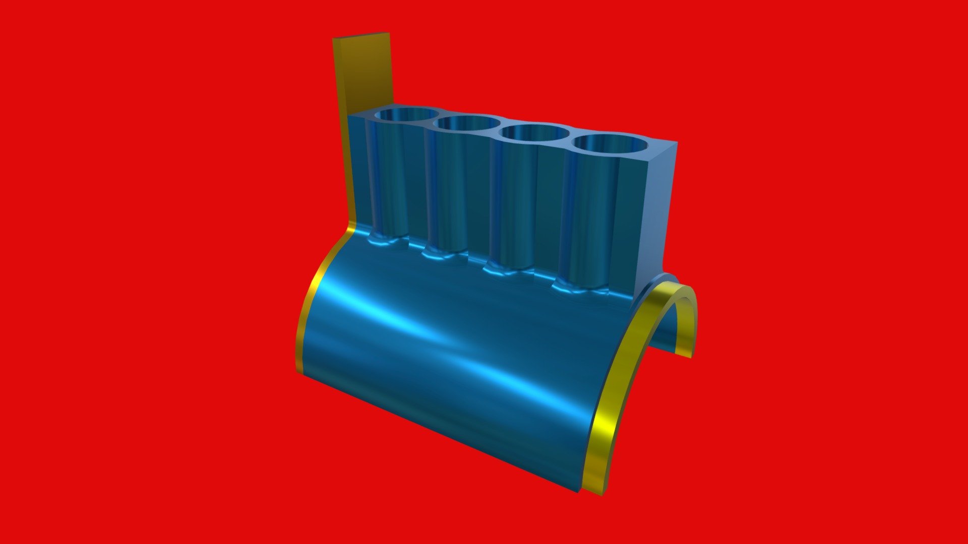 4 cylinder engine block - 3D model by fasteng [3f33528] - Sketchfab