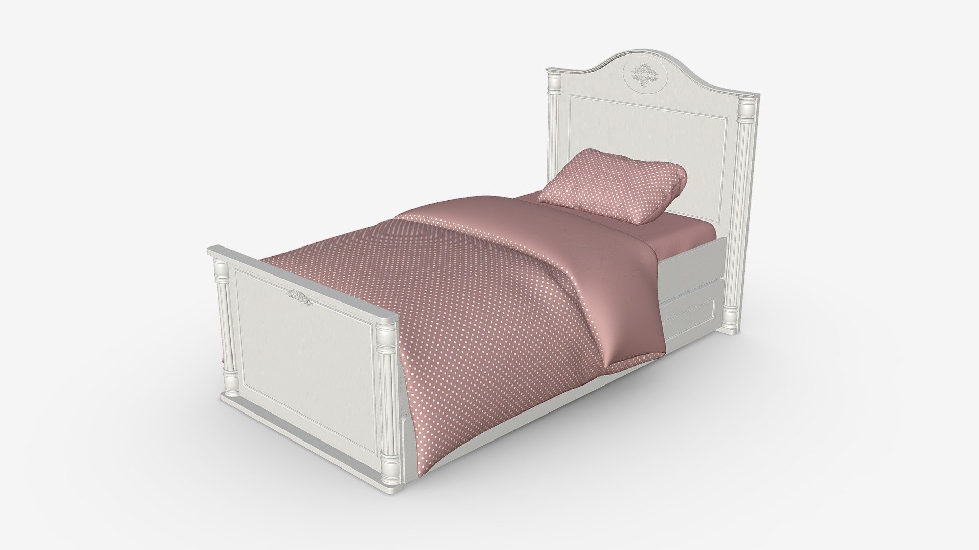 Cilek Romantic Bed - Buy Royalty Free 3D model by HQ3DMOD (@AivisAstics ...