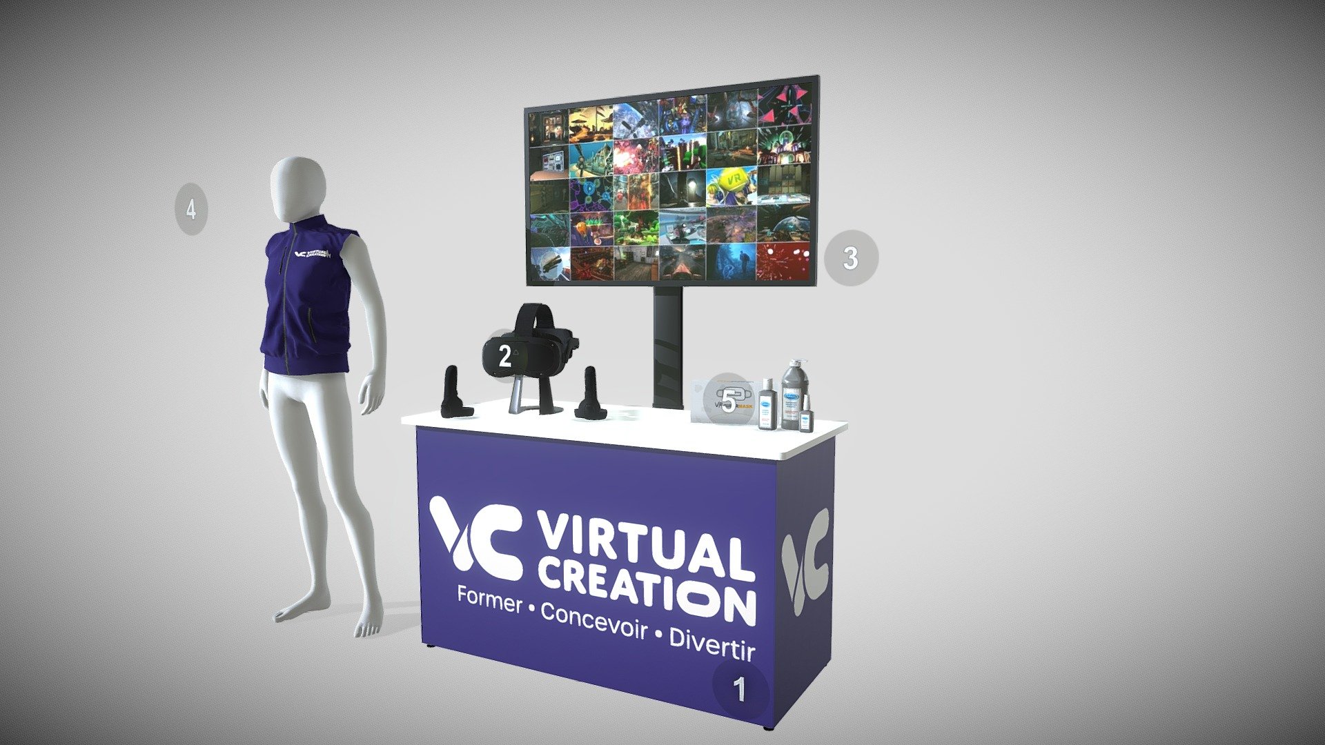 Stand_VirtualCreation - 3D model by Origin [3f36699] - Sketchfab