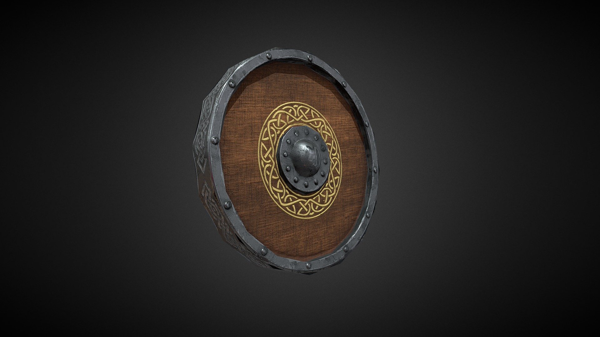 Scandinavian Shield Low Poly - Download Free 3D model by Arslan ...