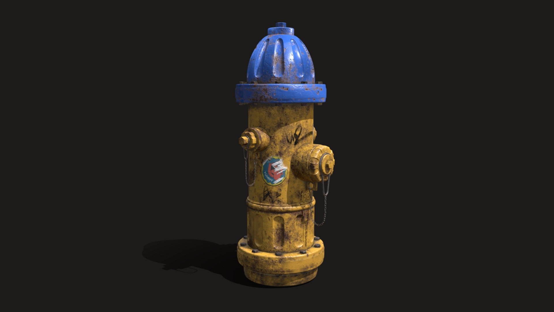 Rusty hydrant - post apocalyptic 3D asset - 3D model by Alainh_21 [3f37caa] - Sketchfab