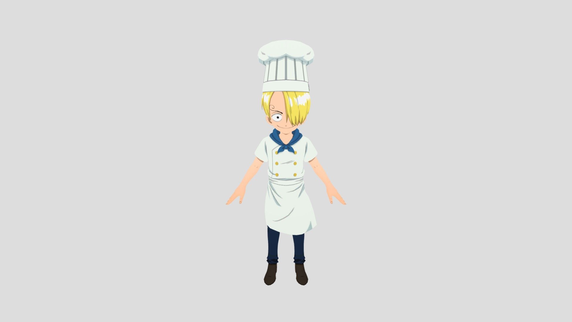 Vinsmoke Sanji (Kid) - Download Free 3D model by Cyrone™ (@Cyrone ...