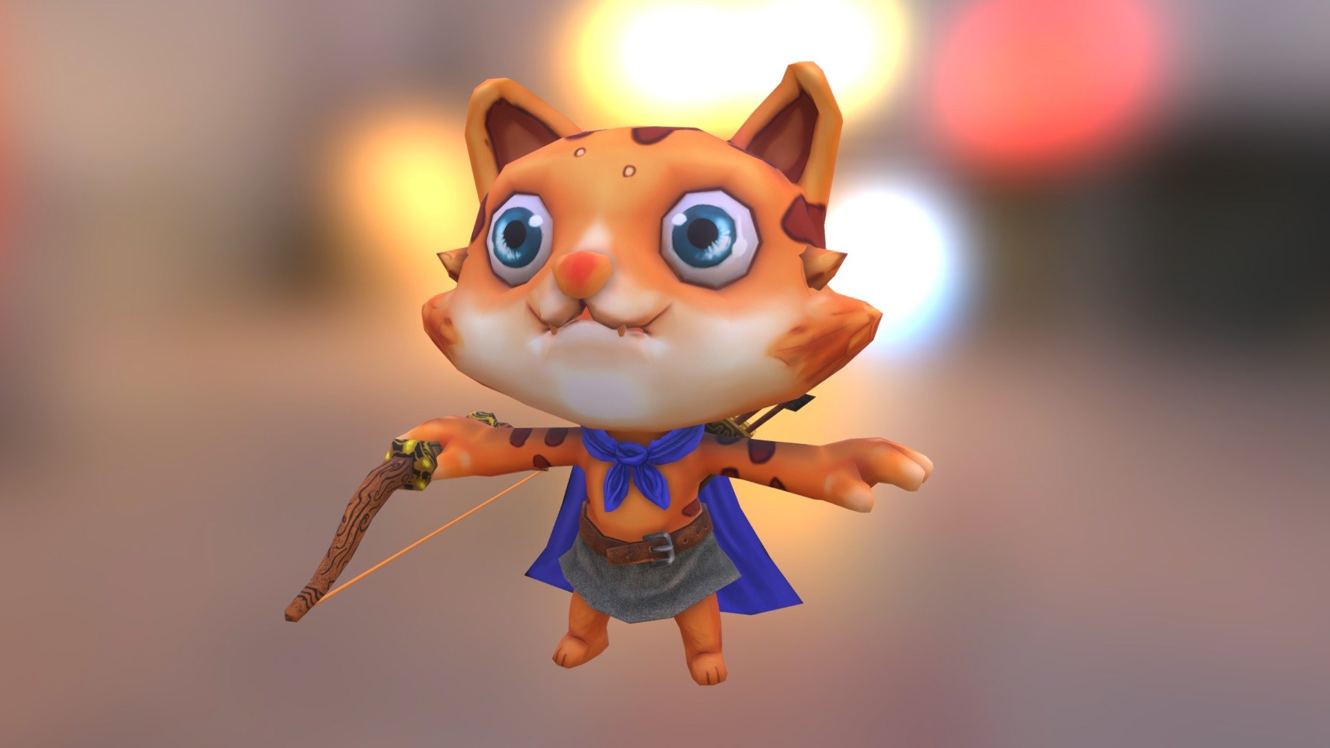 Archer Cat - Buy Royalty Free 3D model by cgwings (@chandansingh512 ...