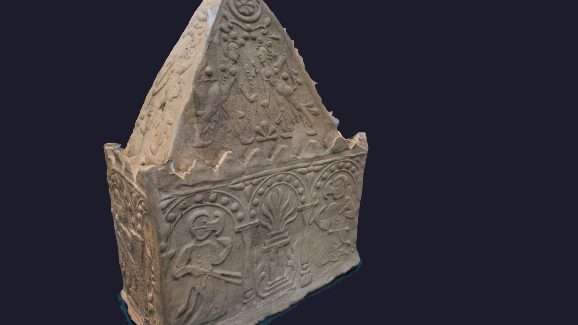 Architectural-shaped Sogdian Ossuary, Louvre - 3D model by Di Luo 罗迪 ...