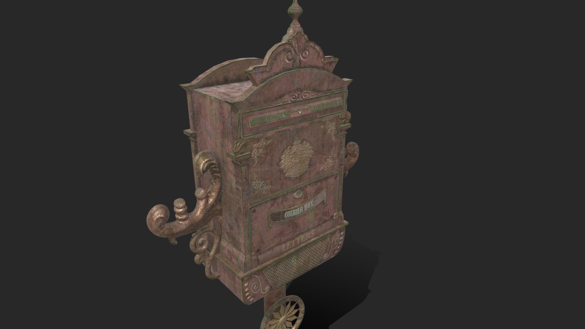 stpk_Courier box _Lod3 - 3D model by cdesignindia [3f3b255] - Sketchfab