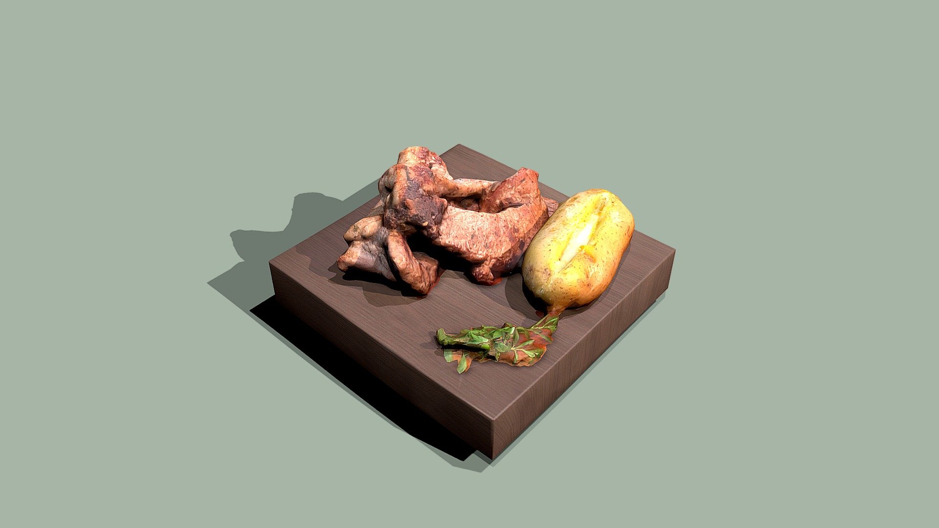 roast beef steak new york cut medium high - Buy Royalty Free 3D model ...