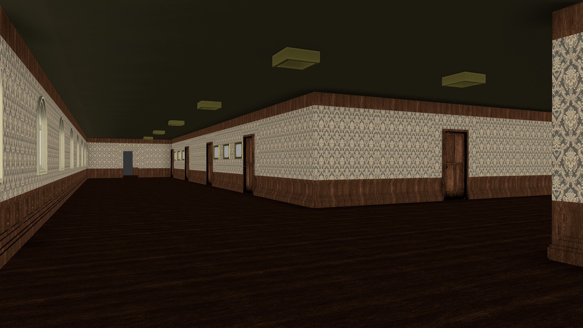 Interior Crime Scene_Complete_Textured - Download Free 3D model by ...
