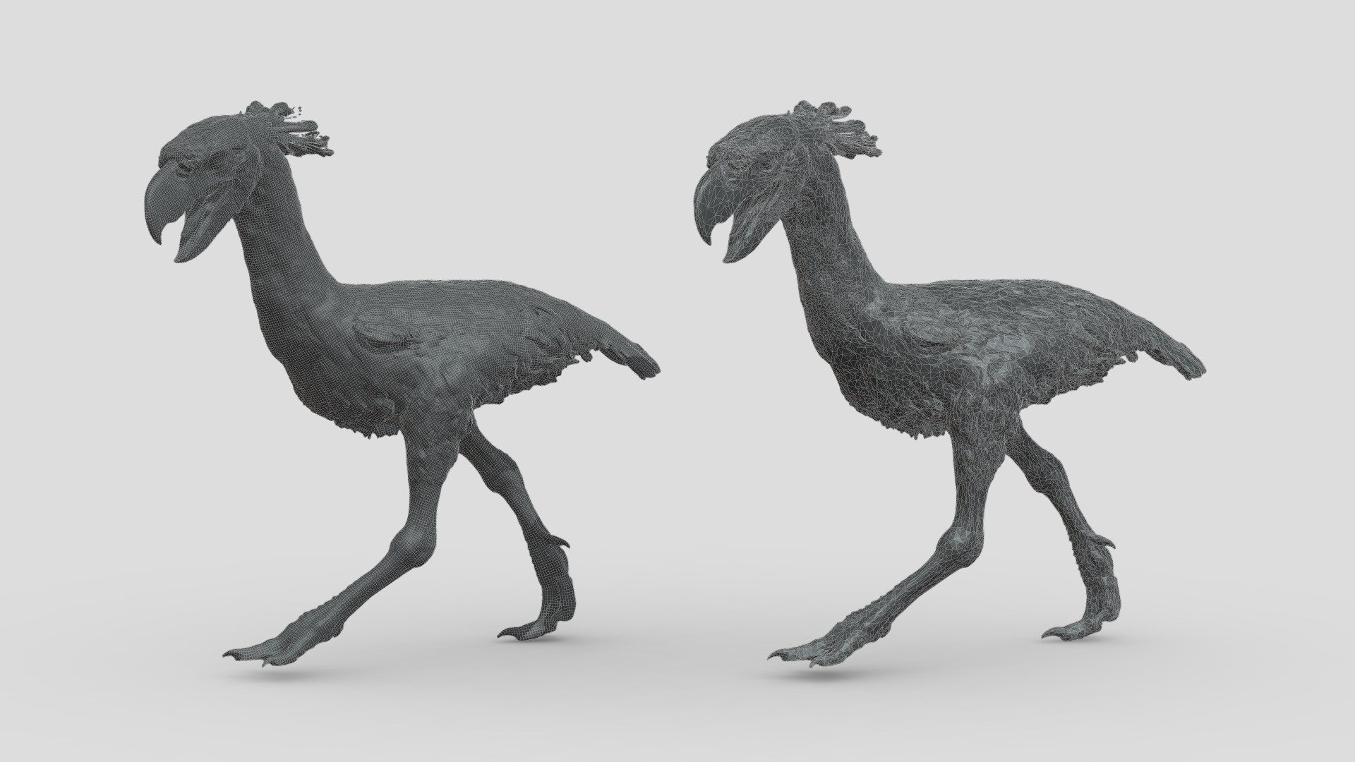 Terror Bird NHMW - Retopology vs Decimation - Download Free 3D model by ...