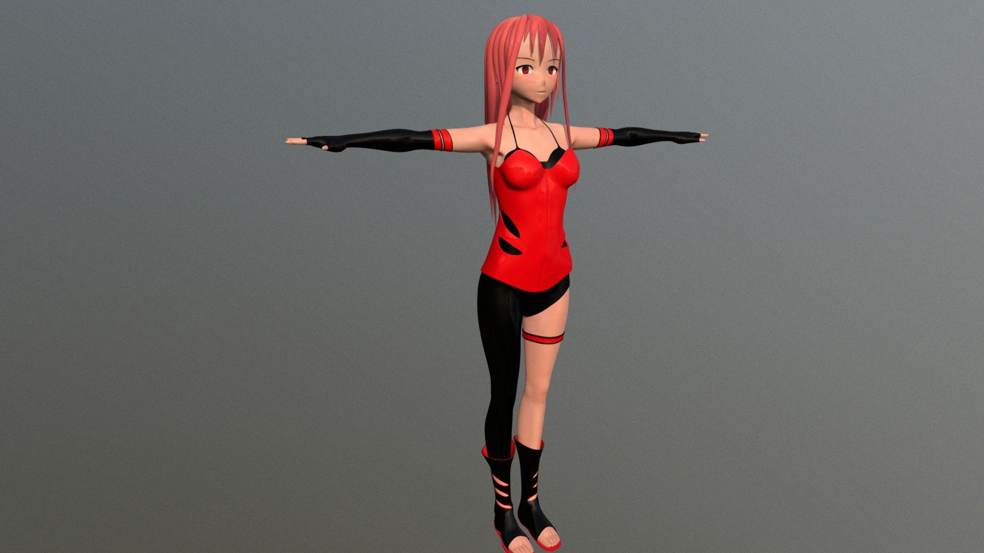 Girl Anime Character - 3D model by davidelepore [3f401ed] - Sketchfab