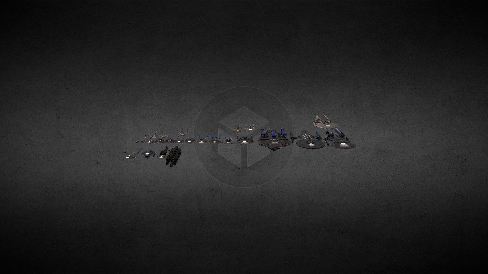 Federation Fleet Size Comparison - 3D model by SquireJames [3f45143 ...