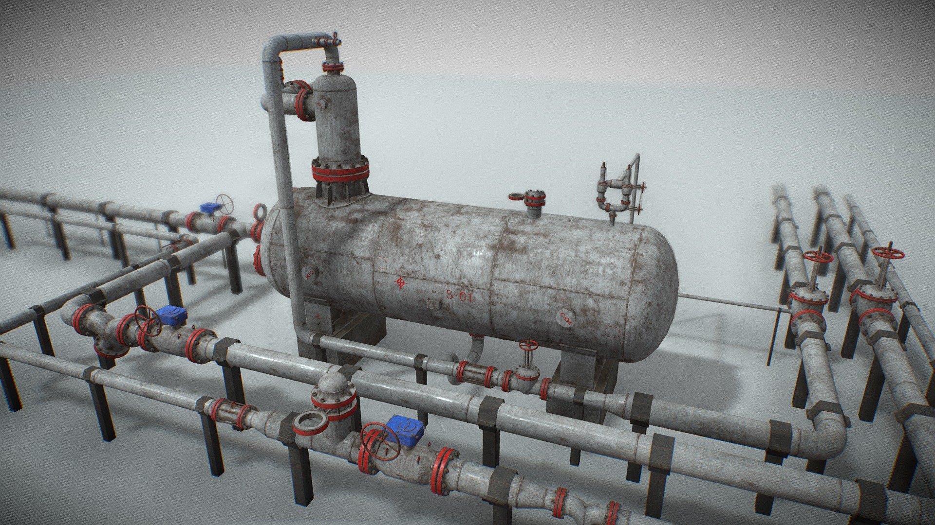 Industrial Vessel Separator PBR Game Ready - Buy Royalty Free 3D model ...