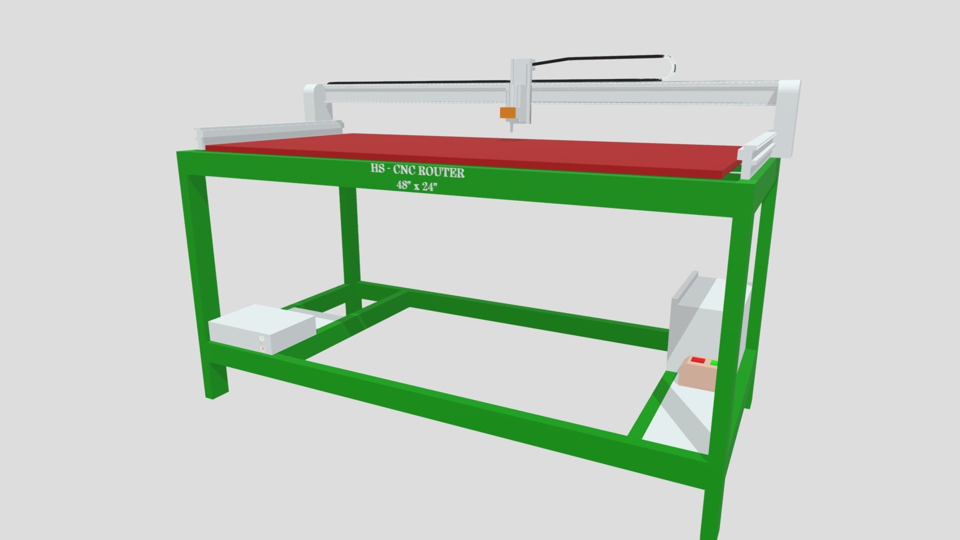 HS-CNC Router 48 X 24 - Download Free 3D model by Muhammad Hanif ...