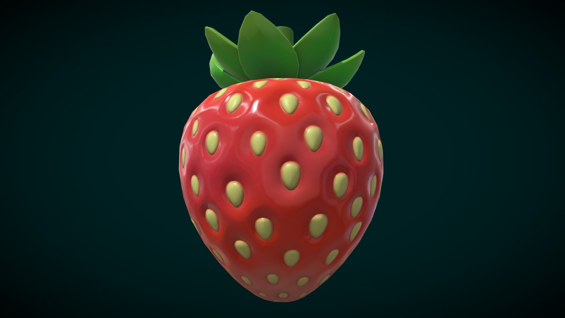Strawberry - Buy Royalty Free 3D model by Skazok [3f4f2b9] - Sketchfab ...