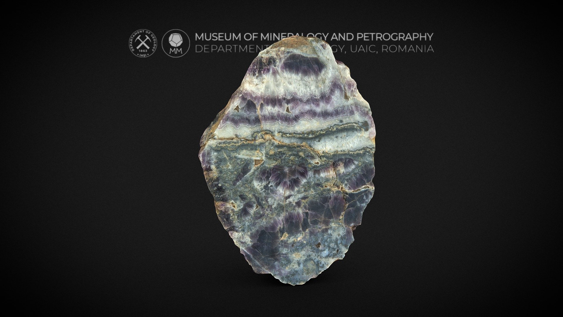 Polished Amethyst and Quartz - 3D model by Museum of Mineralogy and ...