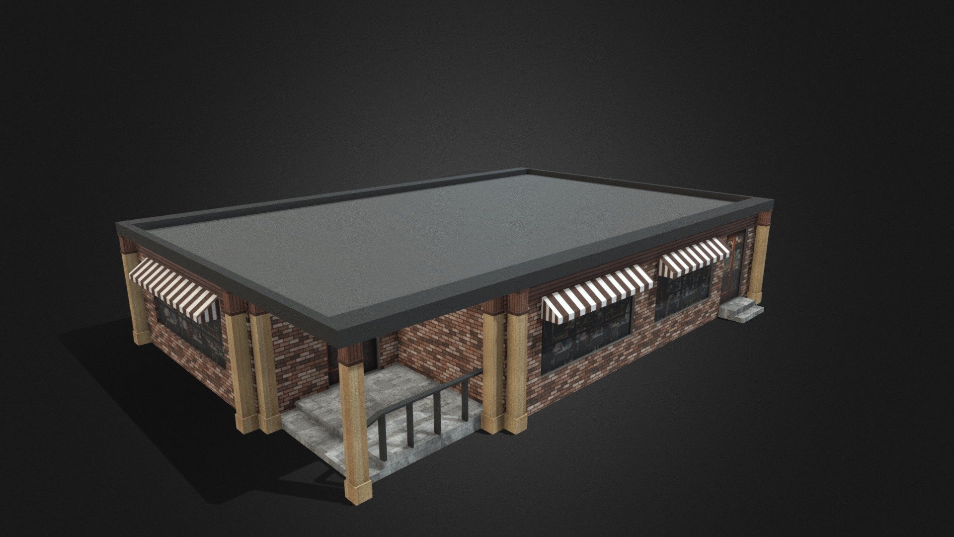 Restaurant v1 - 3D model by Checo Mx. (@checomx) [3f53f65] - Sketchfab