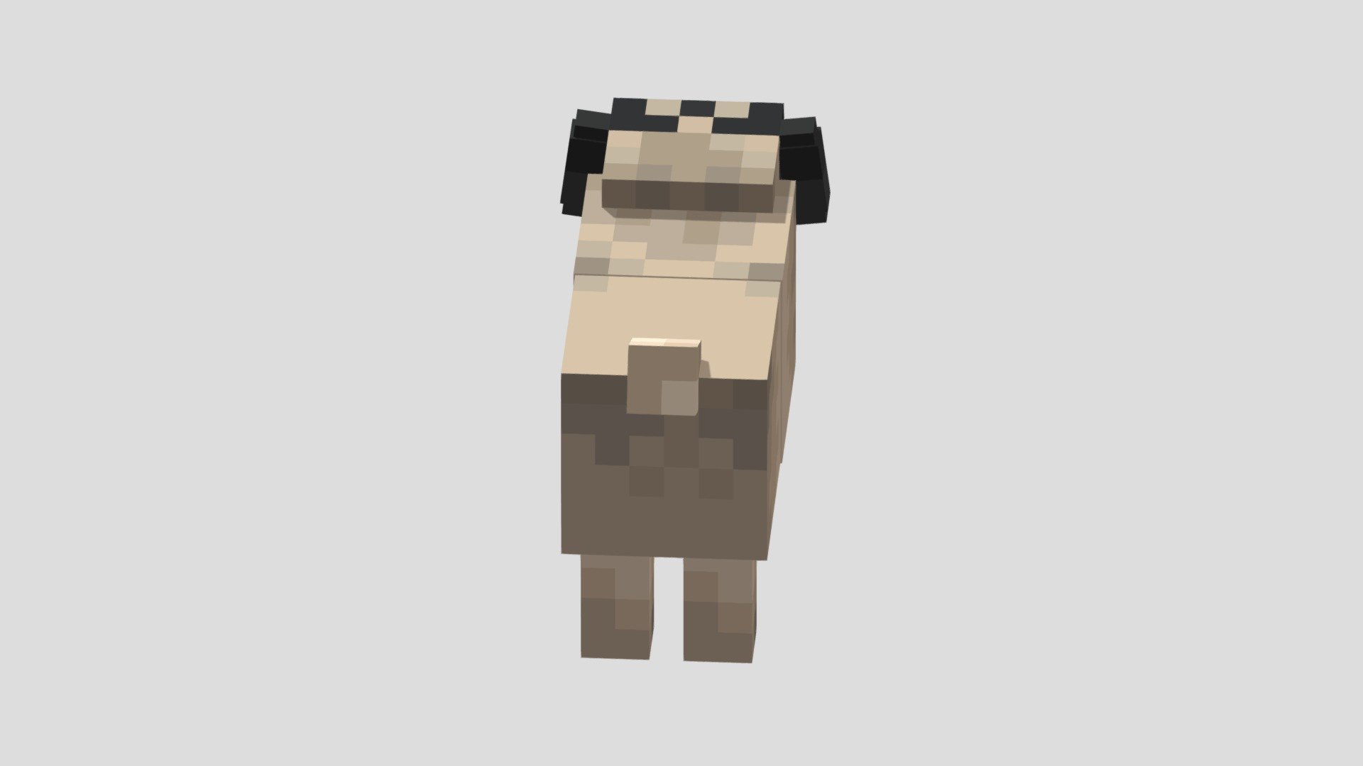 Minecraft Pug - Download Free 3D model by Th3CrazyPng (@s.ryszkaniec ...