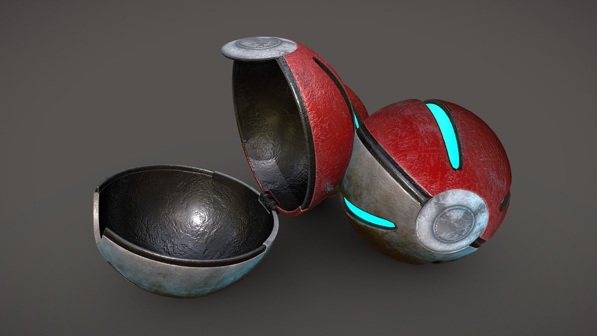 Realistic PokéBall - 3D model by !Nixme (@nixme___) [3f55648] - Sketchfab