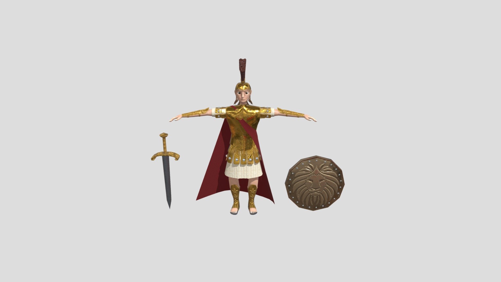 Roman Soldier - 3D model by Kiran.Babu [3f5586e] - Sketchfab