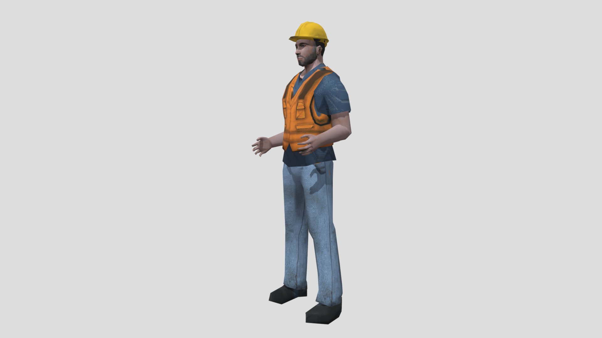 Construction Worker 1 (Arms) 1A - Buy Royalty Free 3D model by Nucity ...