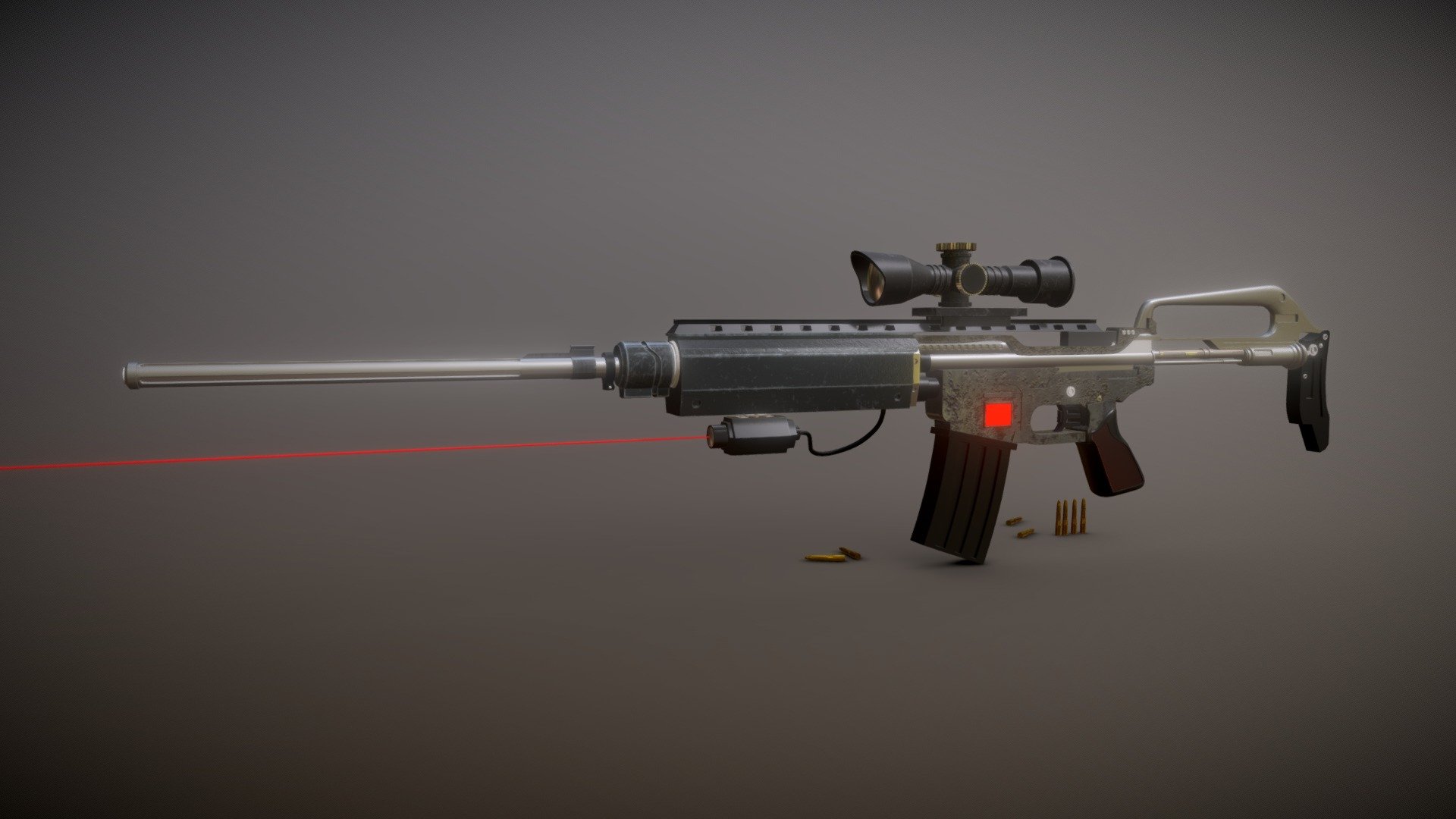 SIFI Concept Gun - Download Free 3D model by Lebin Benny (@Lebin_Benny ...